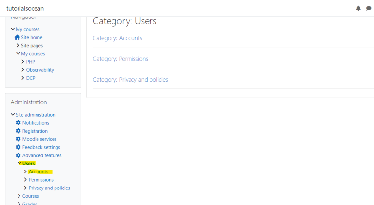 How to create and manage user accounts in Moodle? - cmsGalaxy
