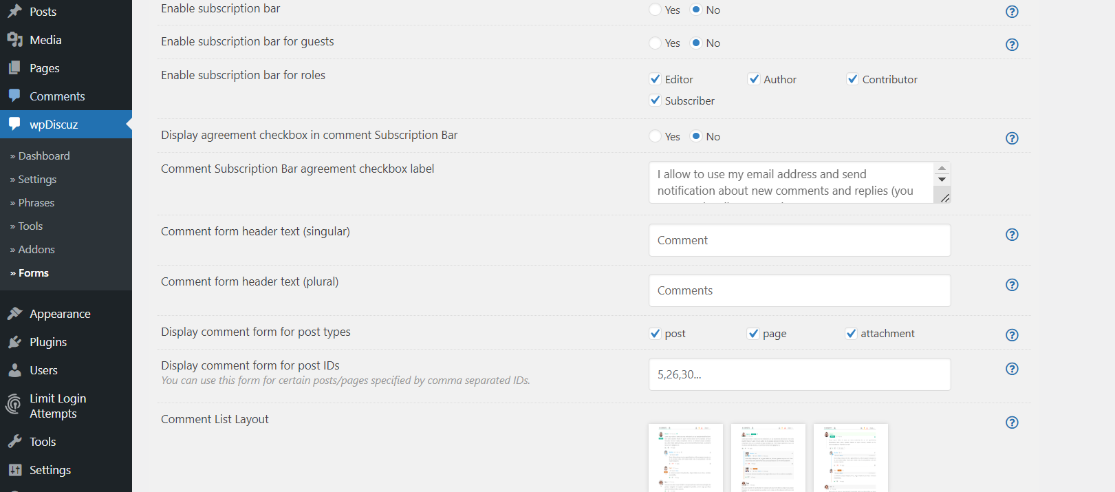 Wordpress: wpdiscuz comments is not showing in wordpress - cmsGalaxy