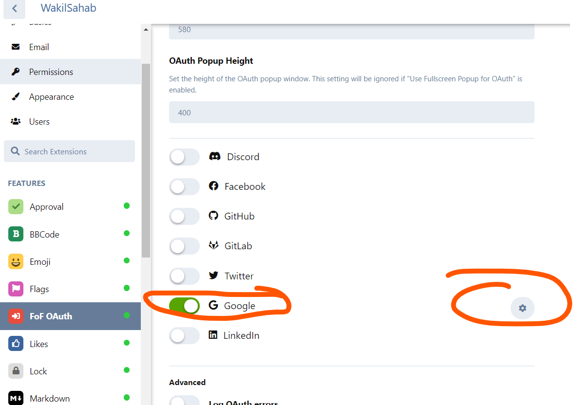 How to Configure Google Login in flarum? - cmsGalaxy